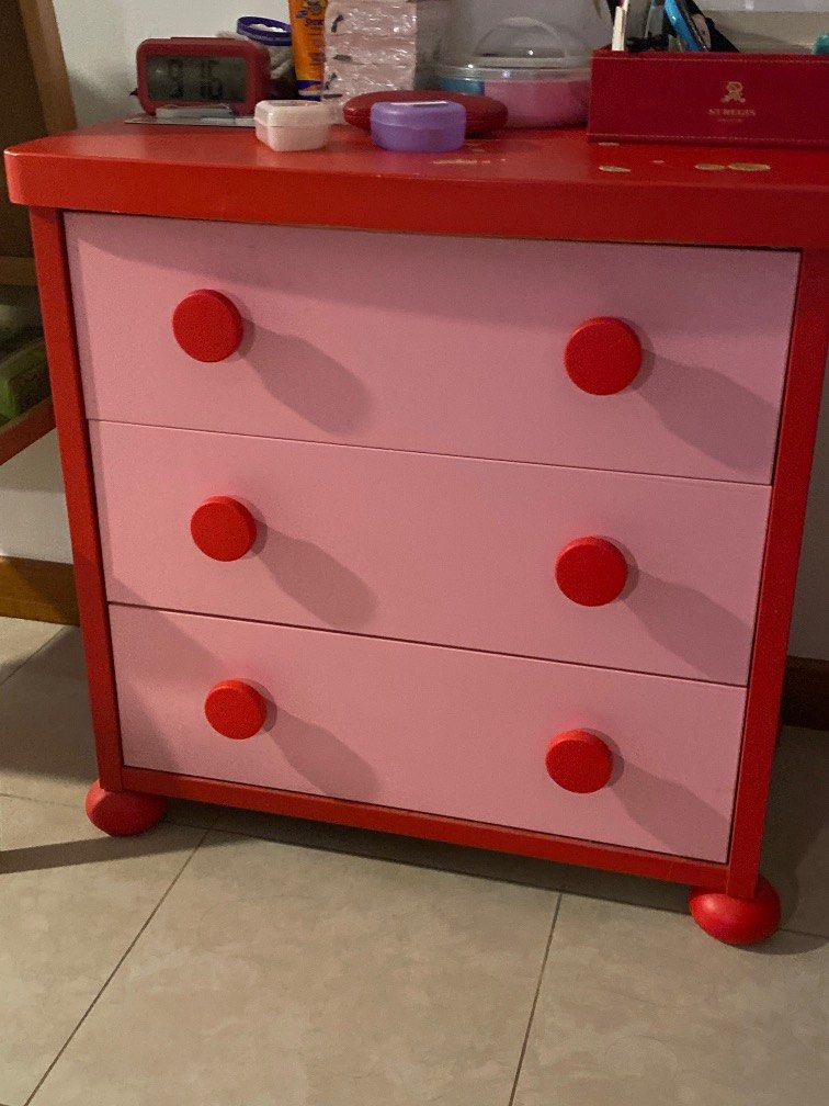 IKEA children drawer chest, Furniture & Home Living, Furniture, Shelves ...