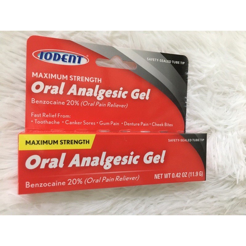 Iodent Maximum Strenght Oral Anälgesic Gel Oral Pain Reliever 11.9G, Beauty & Personal Care ...