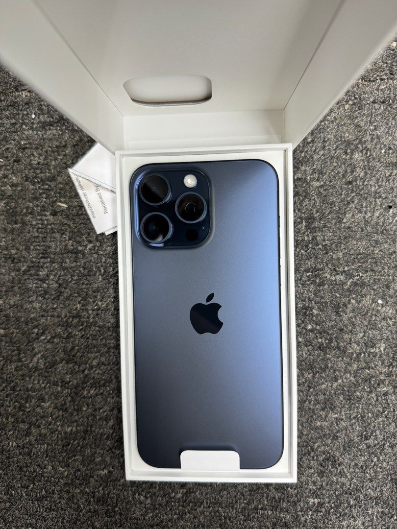 iPhone 15 Pro Max Titanium Blue 256GB Activated set, Mobile Phones ...