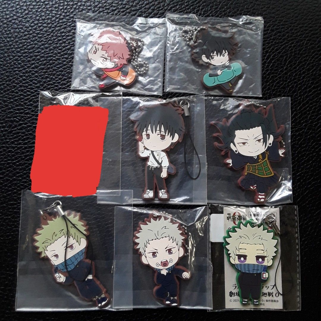 JJK Jujutsu Kaisen assorted rubber straps (Yuji, Megumi, Yuta, Toge ...