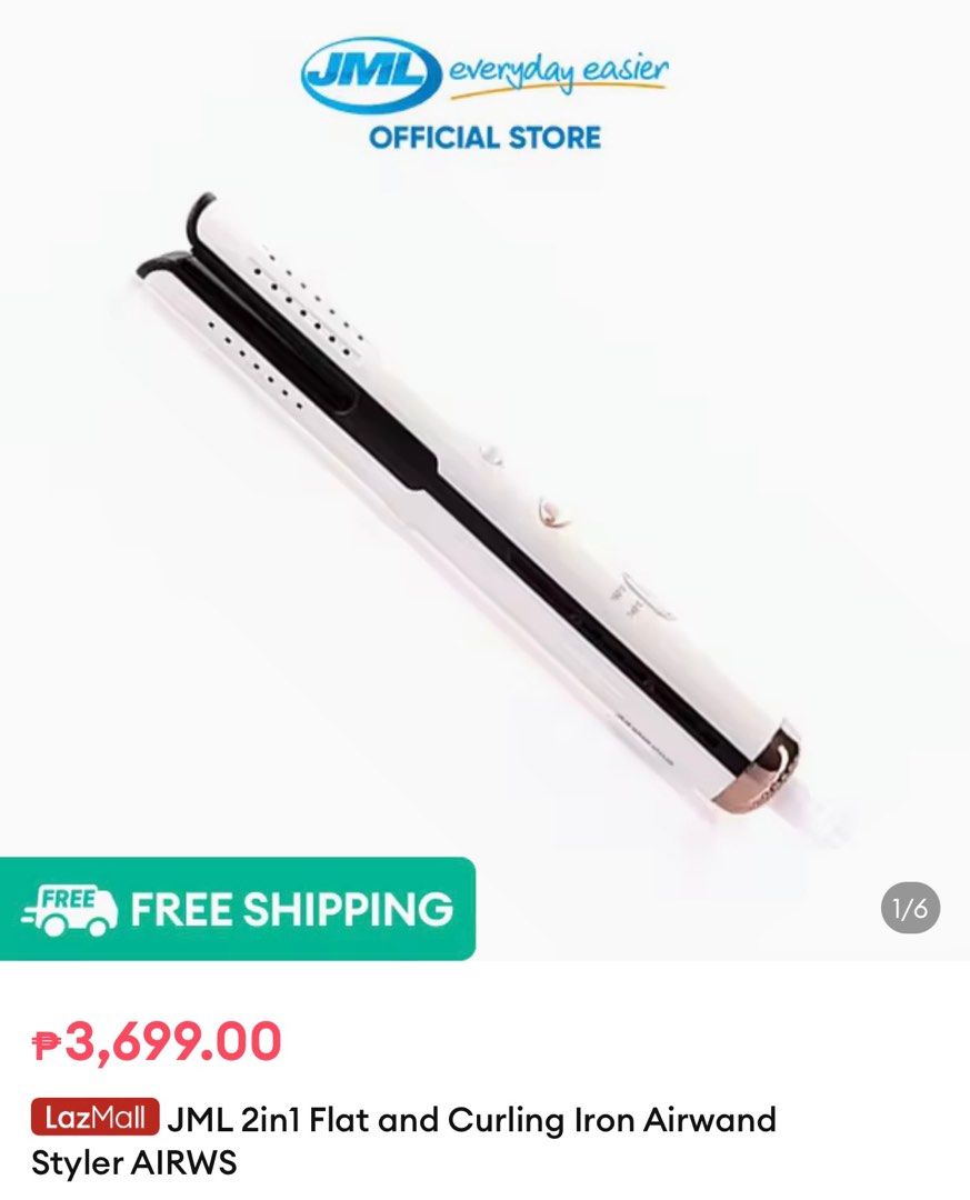 JML Airwand styler, Beauty & Personal Care, Hair on Carousell