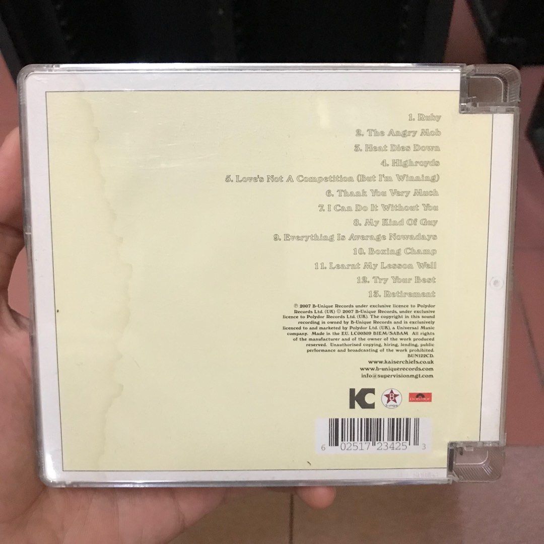 Kaiser Chiefs CD Album, Hobbies & Toys, Music & Media, CDs & DVDs on Carousell