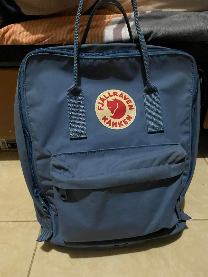 Kanken Classic Backpack - Navy Blue, Women's Fashion, Bags & Wallets ...