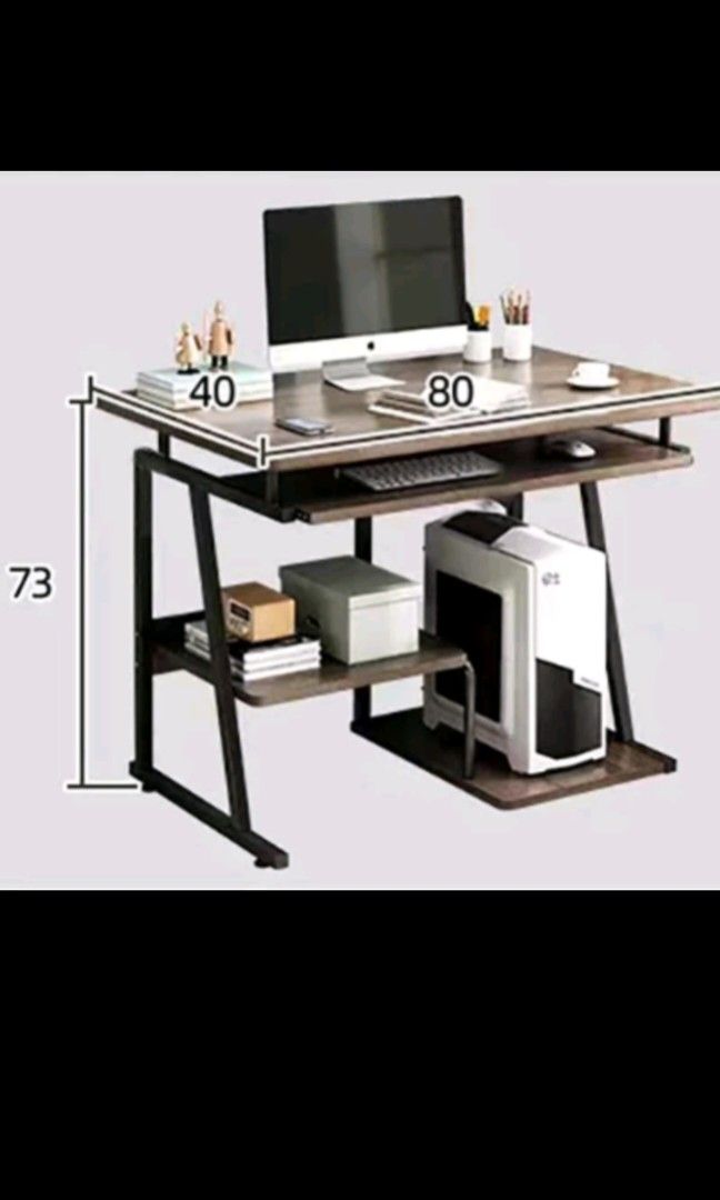 K-type computer/study table/desk, computer desk with shelf/office/home ...