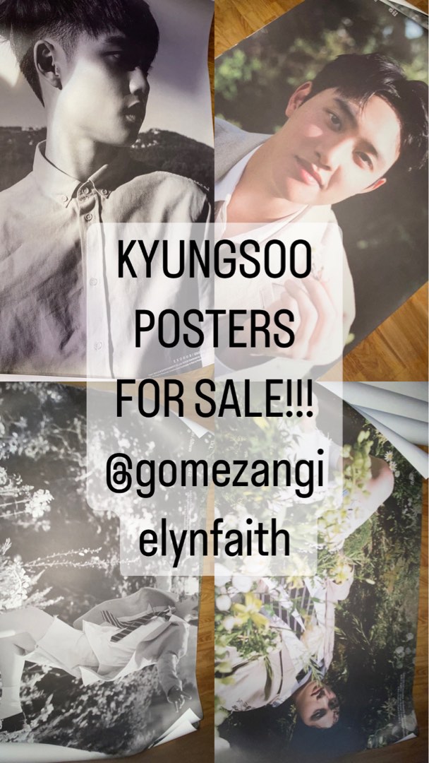 KYUNGSOO POSTERS, Hobbies & Toys, Memorabilia & Collectibles, K-Wave on ...