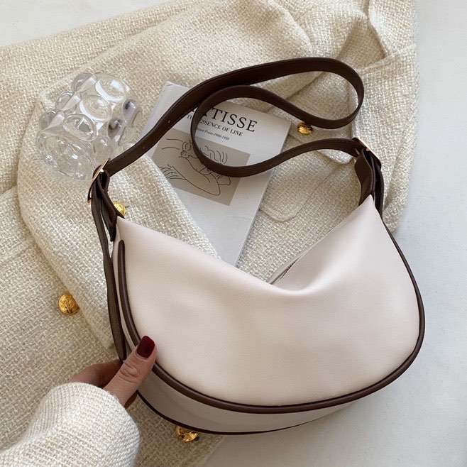Leather Dumpling Bag Crossbody Bag, Luxury, Bags & Wallets on Carousell