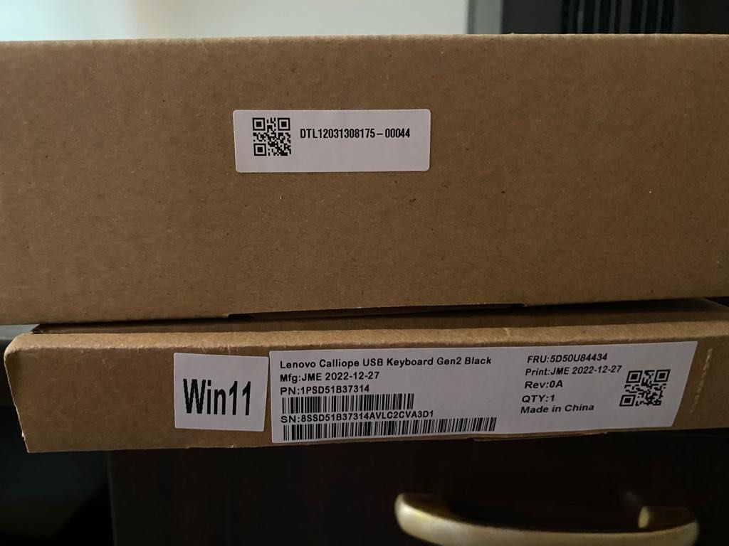 Lenovo calliope USB keyboard Gen2 black & mouse, Computers & Tech ...