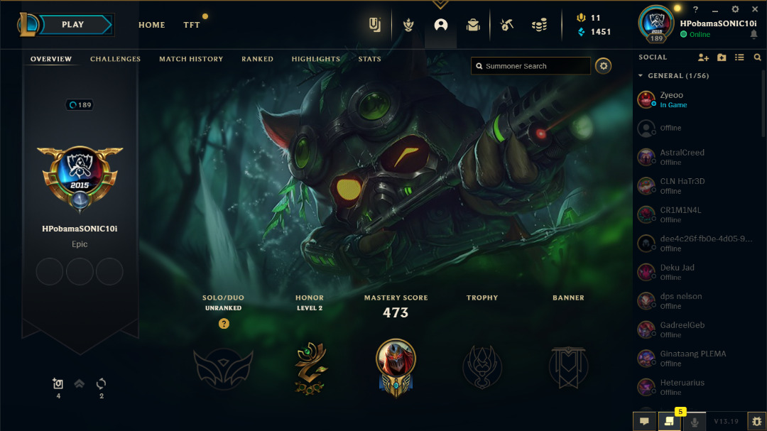 Level 189 Unranked League of Legends (PH) Account. Lots of skins ...