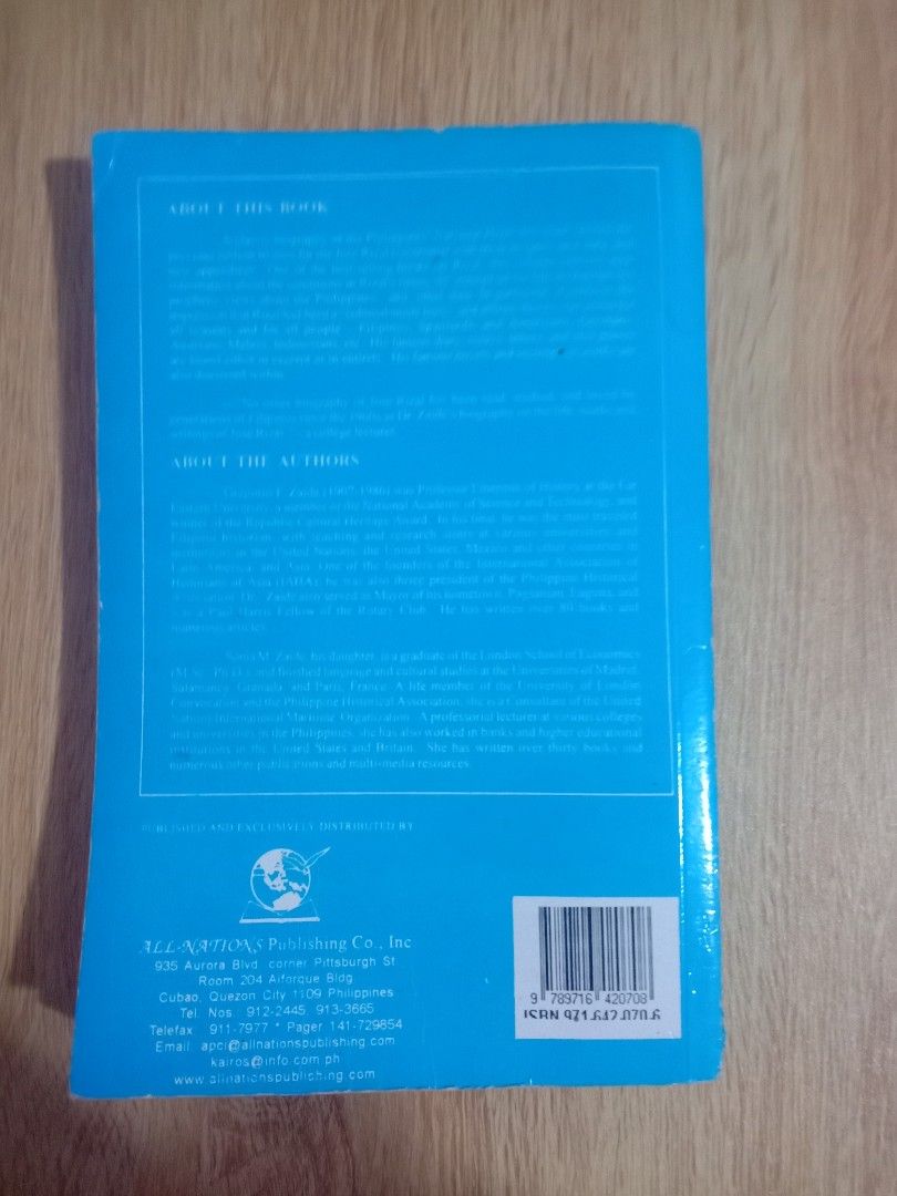 LIFE AND WORKS OF RIZAL BY GREGORIO ZAIDE & SONIA ZAIDE, Hobbies & Toys ...