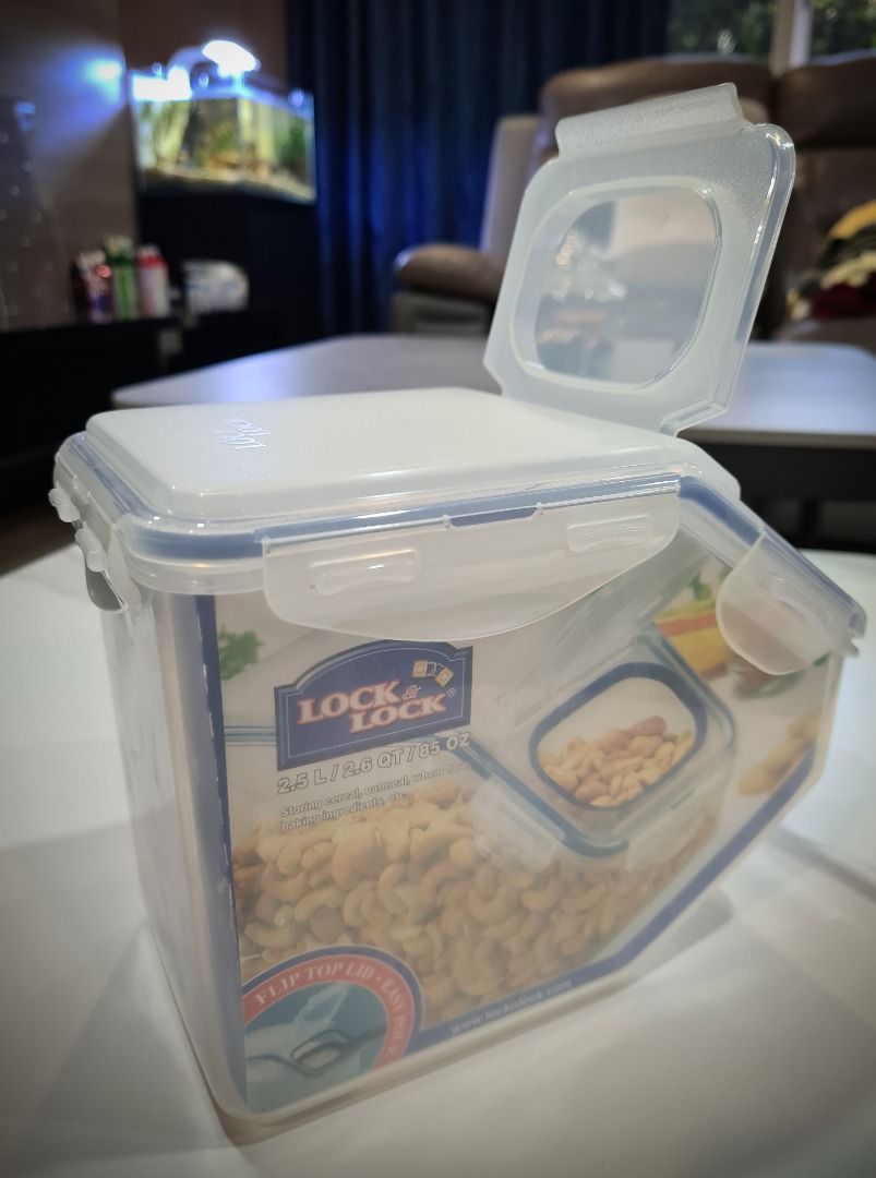 Lock & Lock Food Container with Flip-Lid 2.5L (HPL-701), Furniture ...