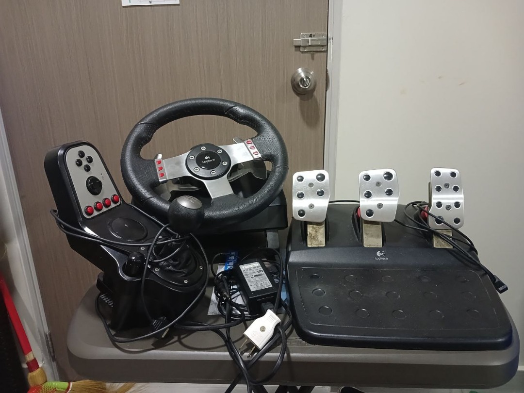 Logitech G27 Force Feedback Racing Wheel, Video Gaming, Gaming ...