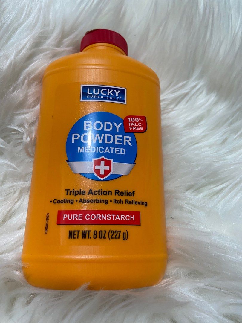Lucky Medicated Body Powder Pure Cornstarch 227G, Babies & Kids ...
