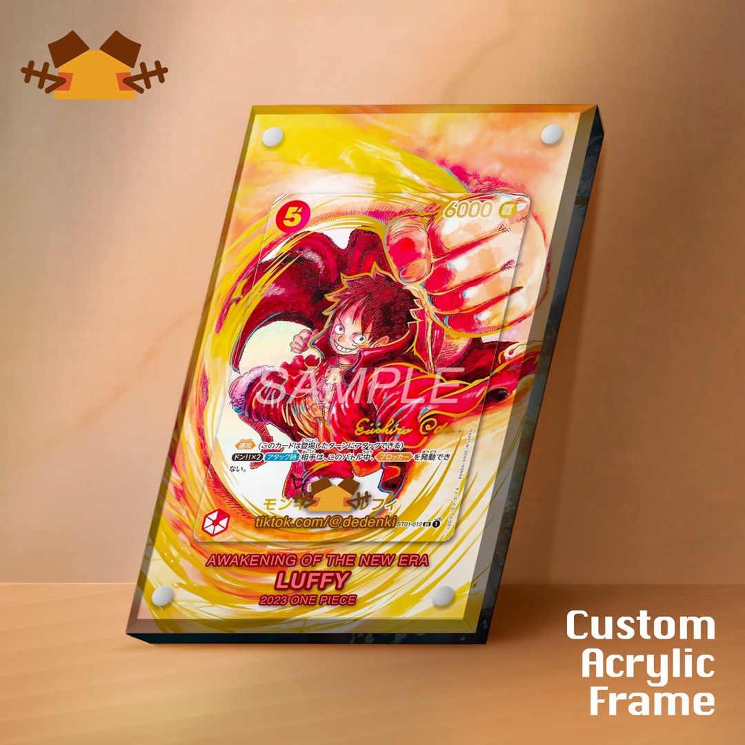 Luffy autograph Custom Card Frame, Hobbies & Toys, Toys & Games on ...