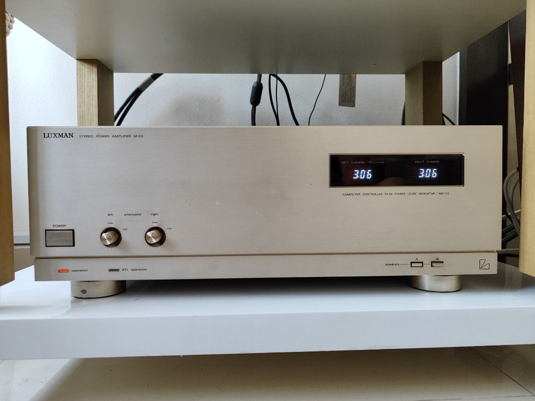 Luxman M-03 stereo amplifier (vintage), Audio, Soundbars, Speakers ...