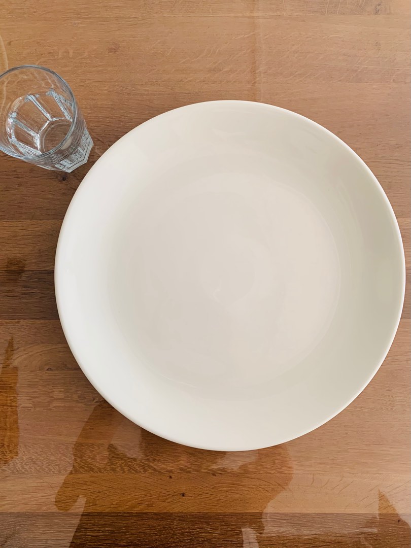 Luzerne 35cm Large Coupe Plate (White), Furniture & Home Living ...