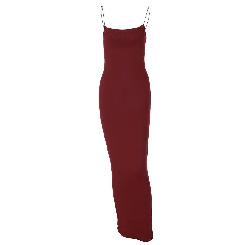 Maroon maxi bodycon dress, Women's Fashion, Dresses & Sets, Dresses on ...