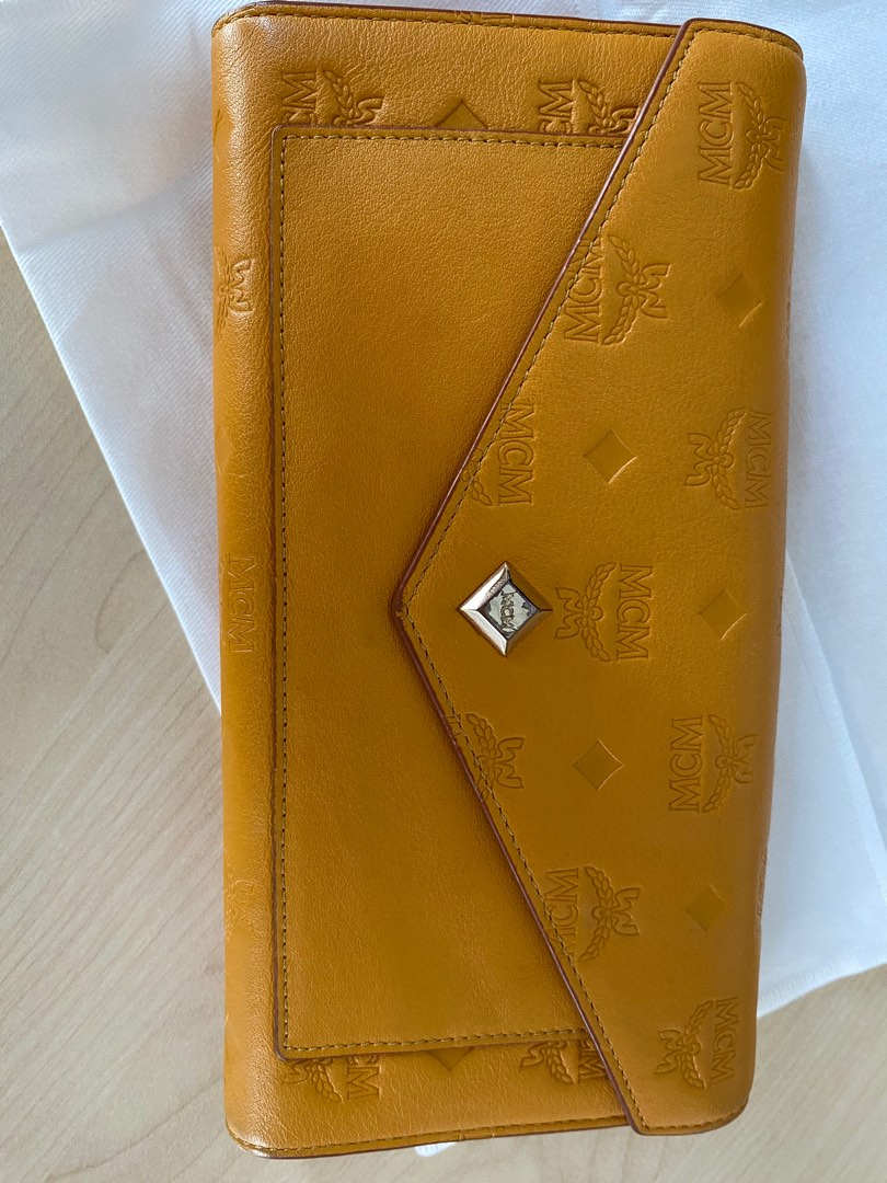 Fast deal $200- Mcm gold chain long wallet, Luxury, Bags & Wallets on ...