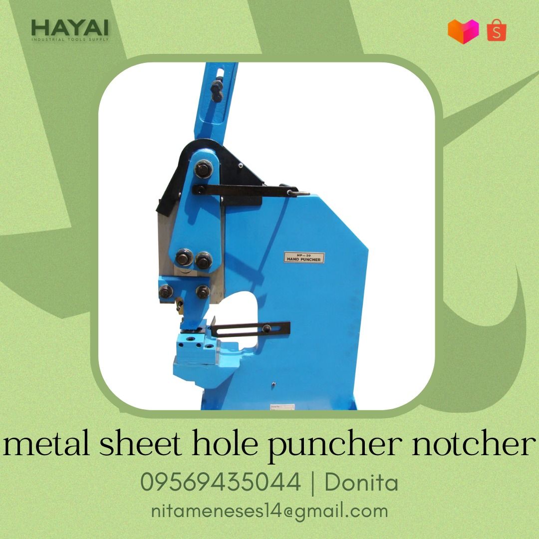 metal sheet hole puncher notcher, Commercial & Industrial, Industrial ...
