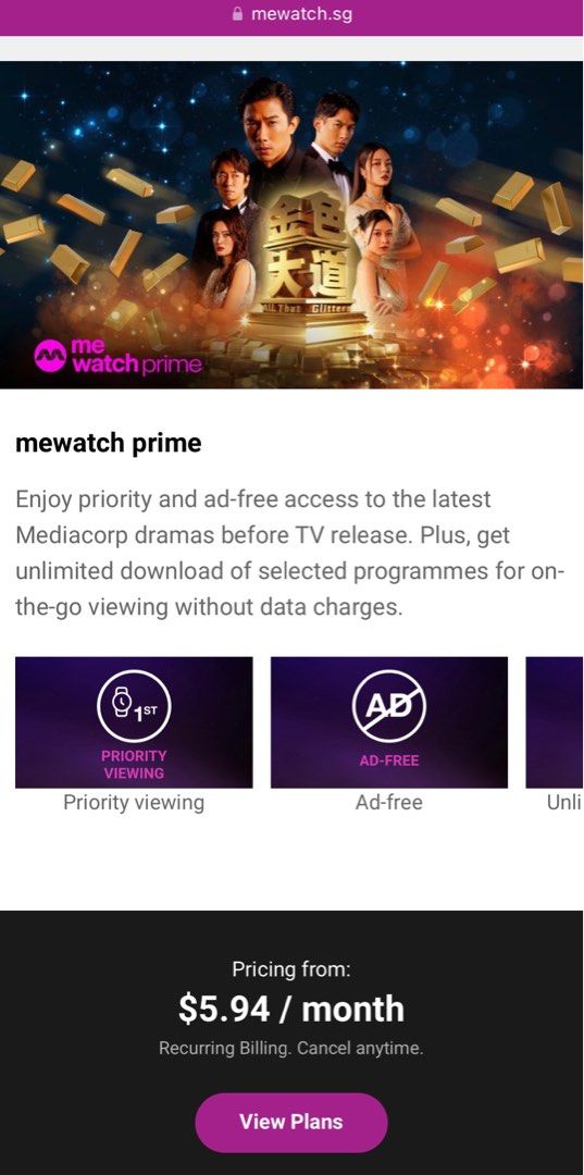 meWATCH Prime 12-month subscription membership, Everything Else on ...