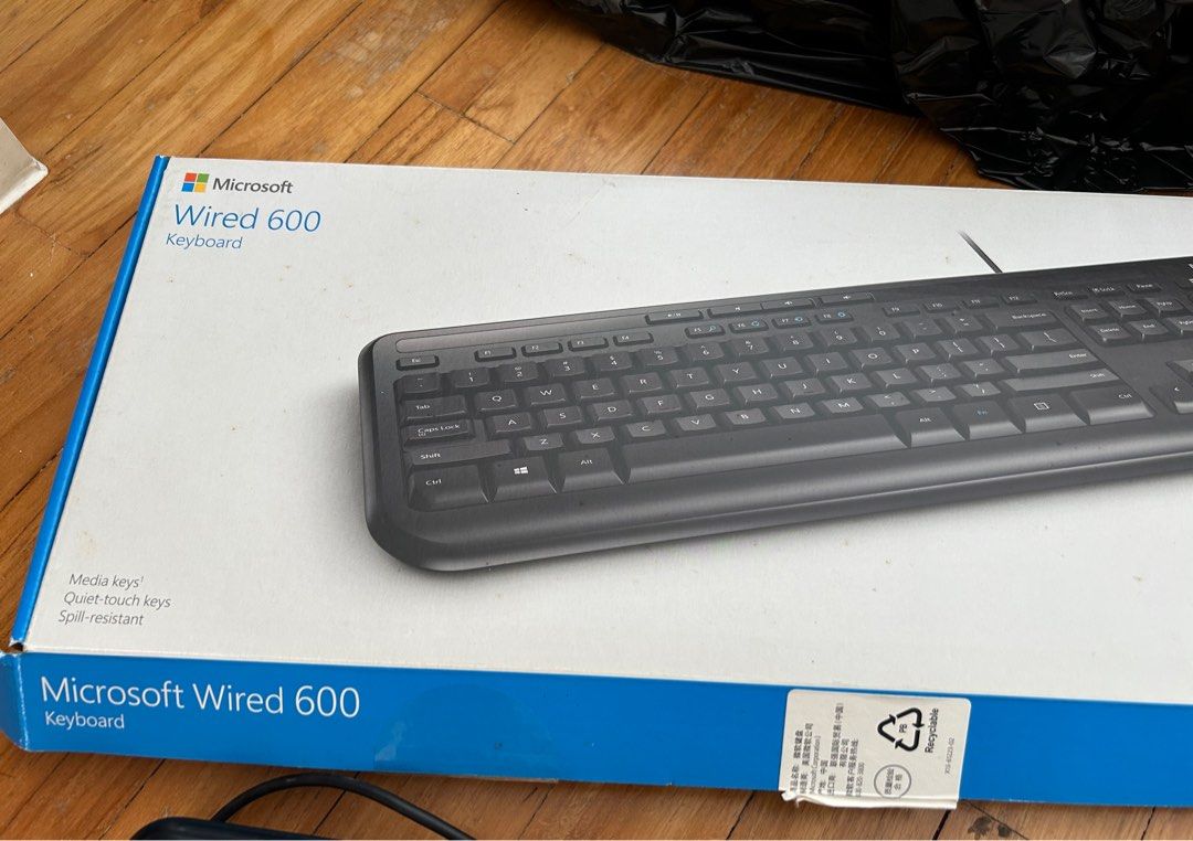 Microsoft wired 600 keyboard, Computers & Tech, Parts & Accessories ...