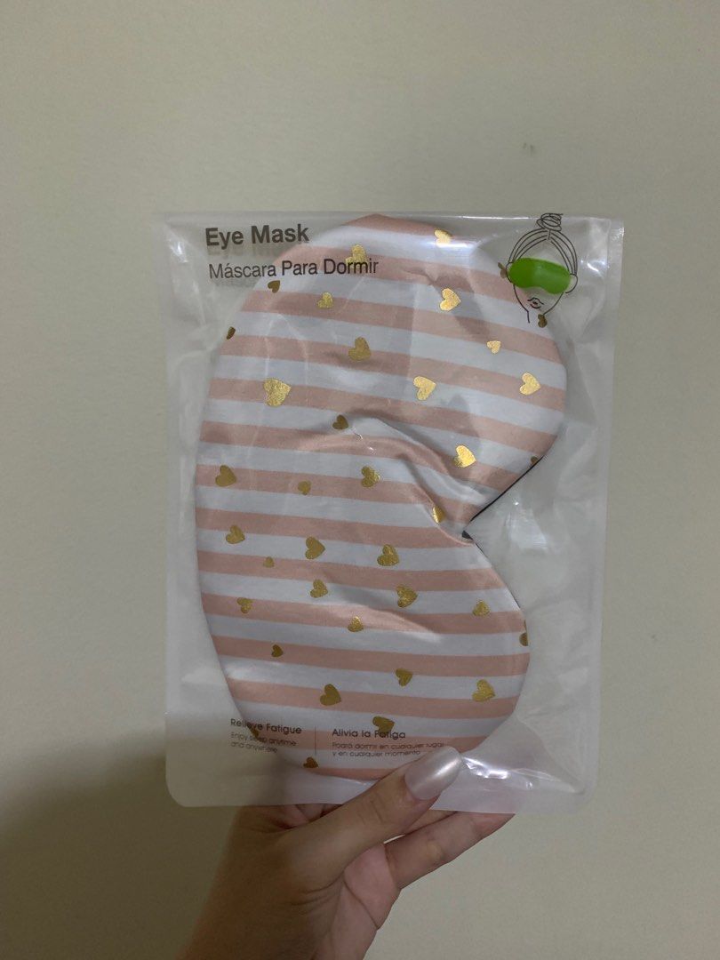 Miniso Heart Print Eye Mask, Beauty & Personal Care, Vision Care on ...