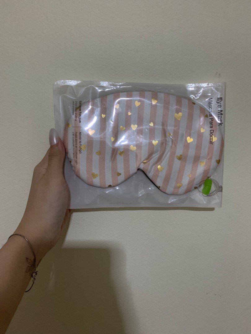Miniso Heart Print Eye Mask, Beauty & Personal Care, Vision Care on ...