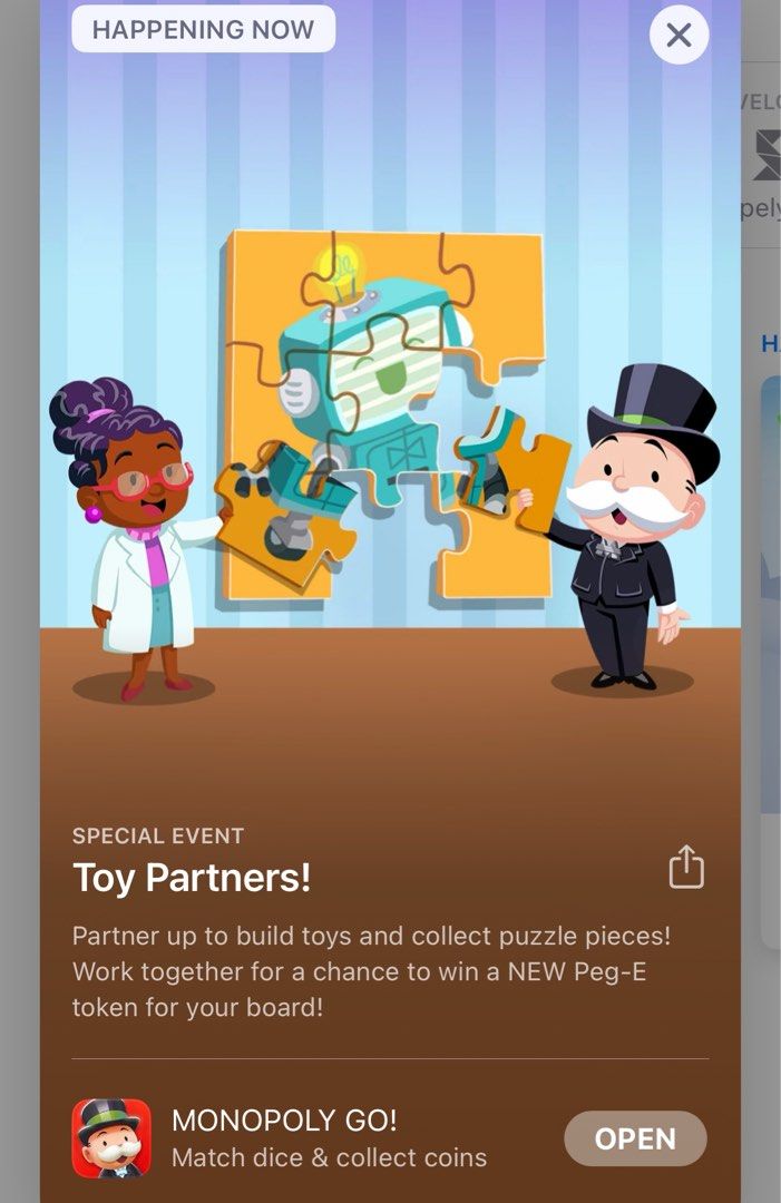 Monopoly go toy partners event, Hobbies & Toys, Toys & Games on Carousell