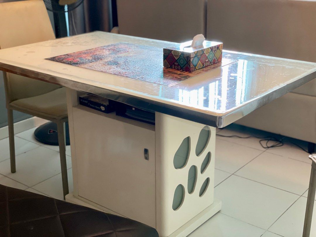 Moving out - Dining table with chairs and stool, Furniture & Home ...