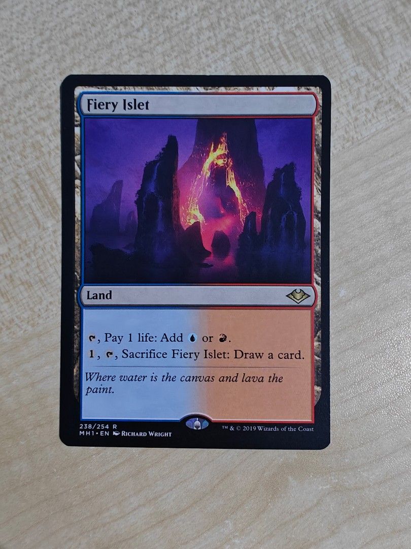 MTG Fiery Islet NM, Hobbies & Toys, Toys & Games on Carousell