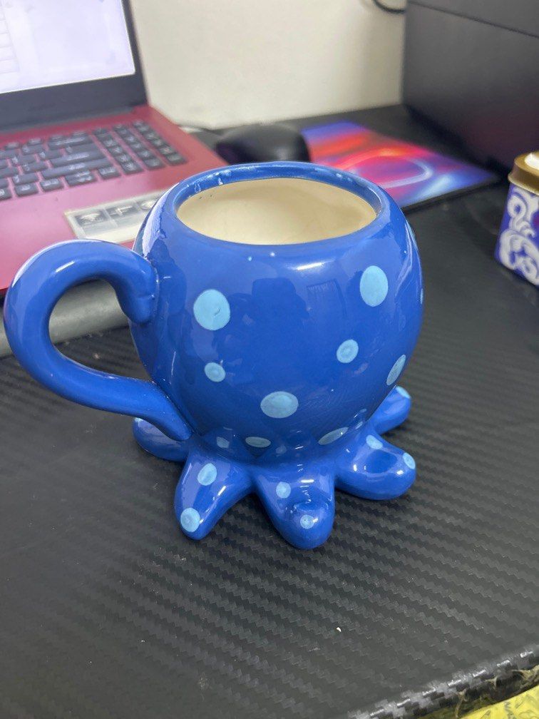 Mug Sotong Biru Comel // 1 Unit Left Available, Hobbies & Toys ...