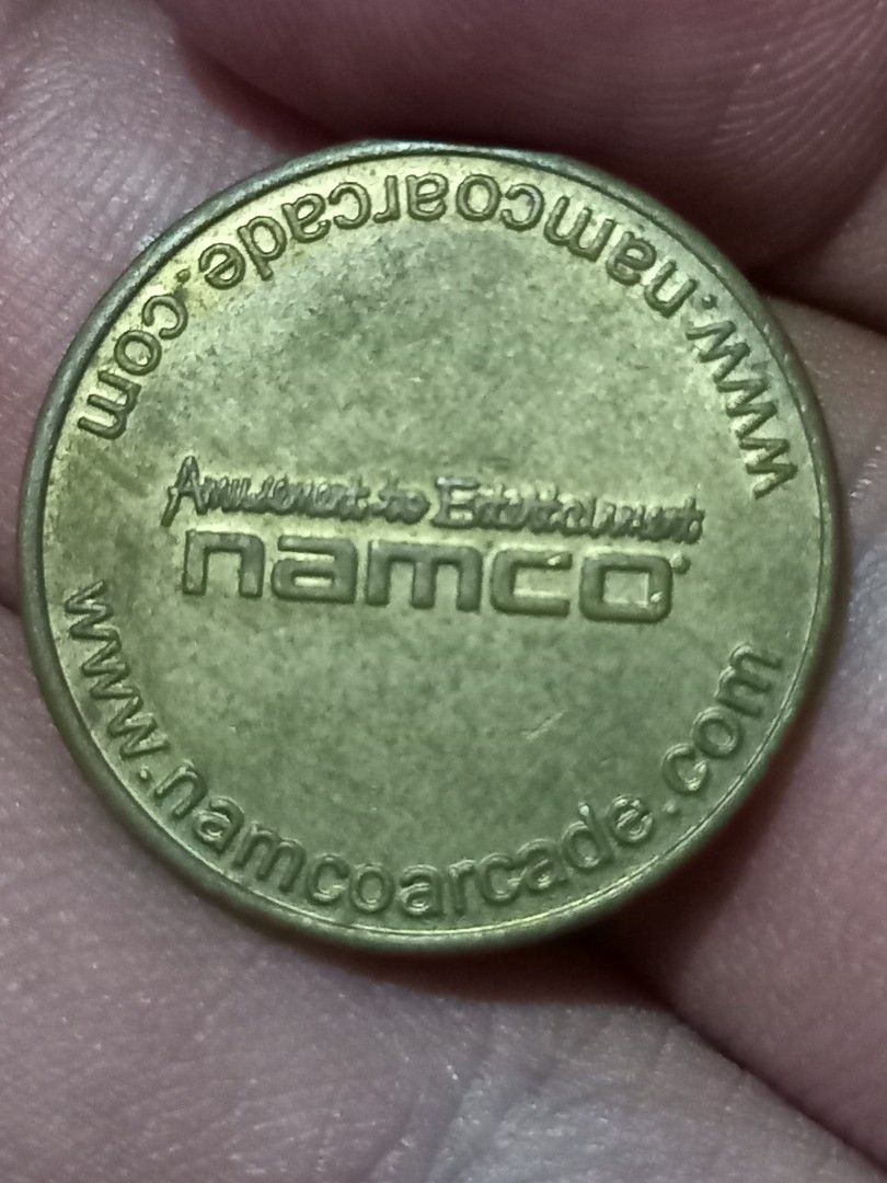 Namco arcade token, Hobbies & Toys, Memorabilia & Collectibles, Vintage ...