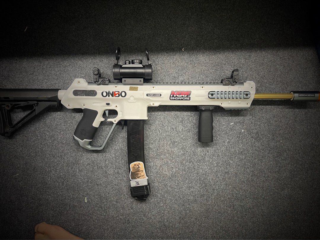 Nerf worker harrier modded, Hobbies & Toys, Toys & Games on Carousell