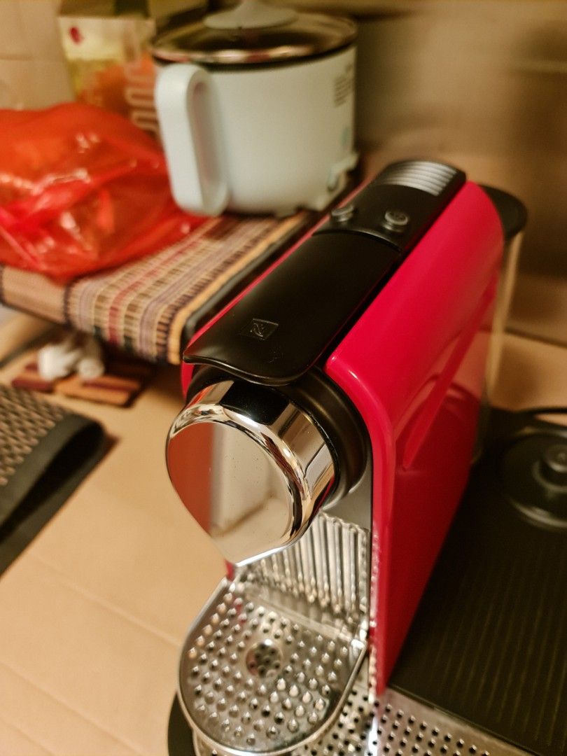 Nespresso Citiz C120 coffee machine Bright Red, TV & Home Appliances ...