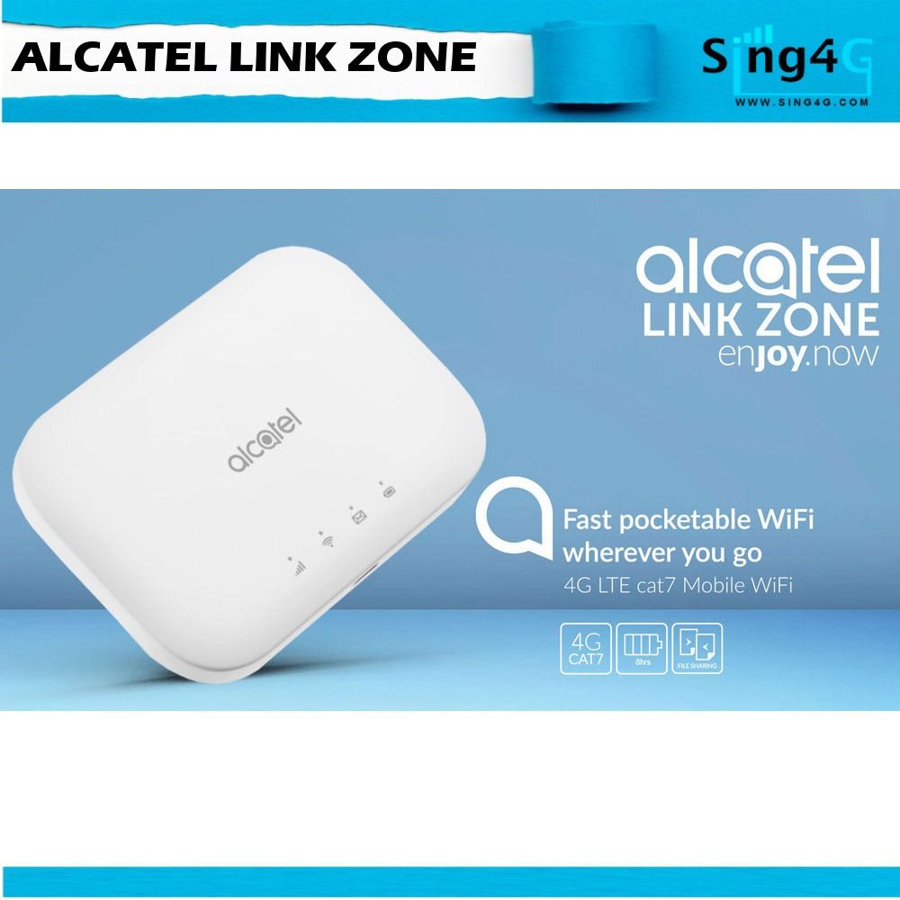 (New / 1 Year Warranty) 300mbps 4G MIFI Portable Hotspot ALCATEL MW70VK ...