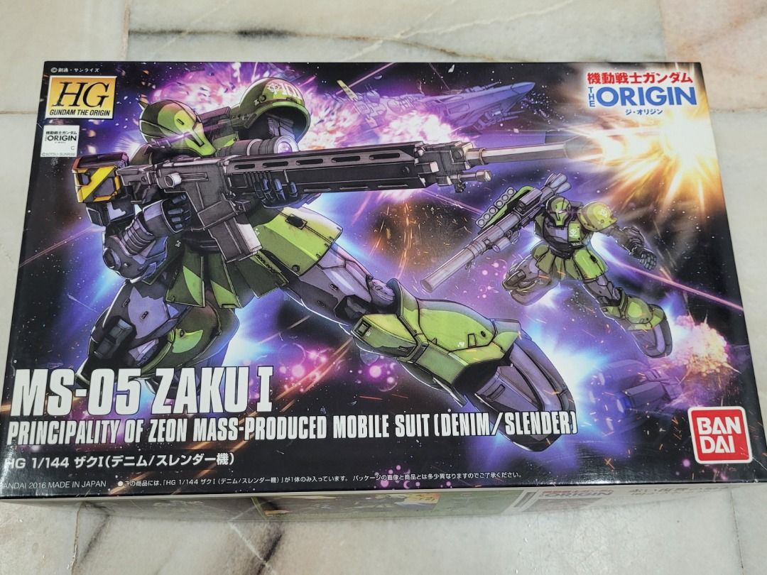 [NEW/RARE] HG GTO Gundam The Origin Zaku I Zaku 1 Denim Slender ...