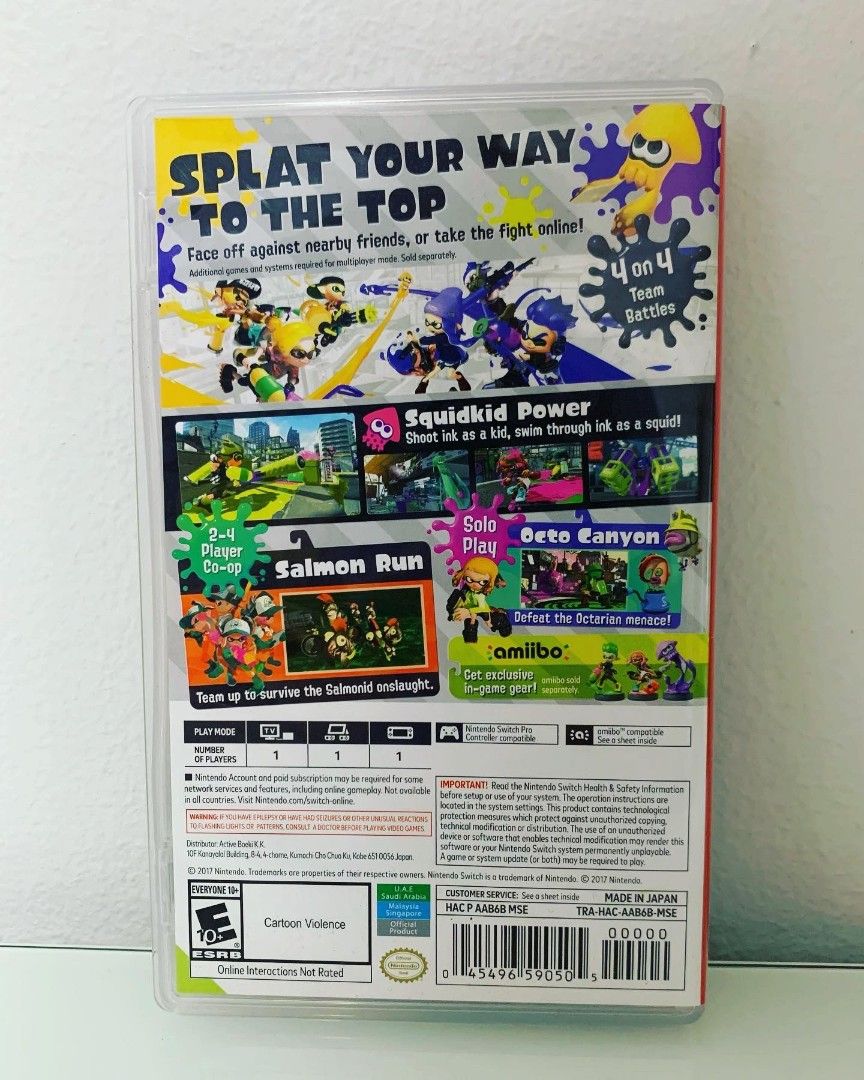 Nintendo Switch Game Splatoon 2, Video Gaming, Video Games, Nintendo on ...