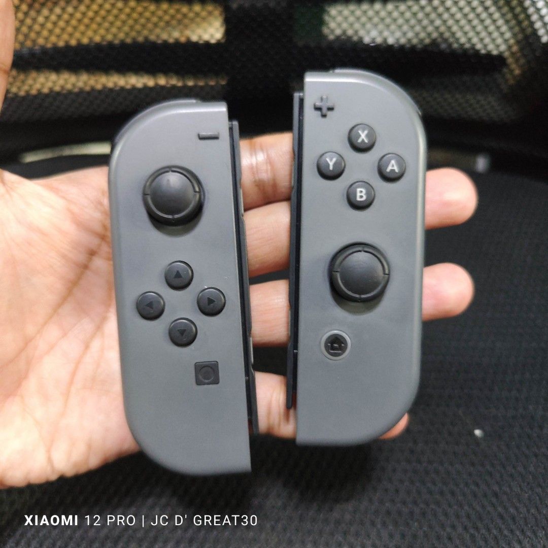 Nintendo Switch joycon Gray original, Video Gaming, Gaming Accessories ...