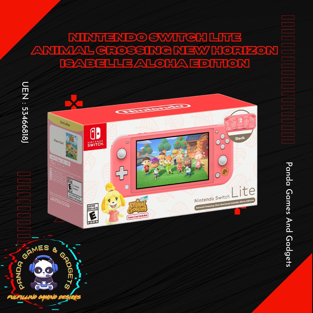 Nintendo Switch Lite Animal Crossing New Horizon (2 DESIGNS), Video ...
