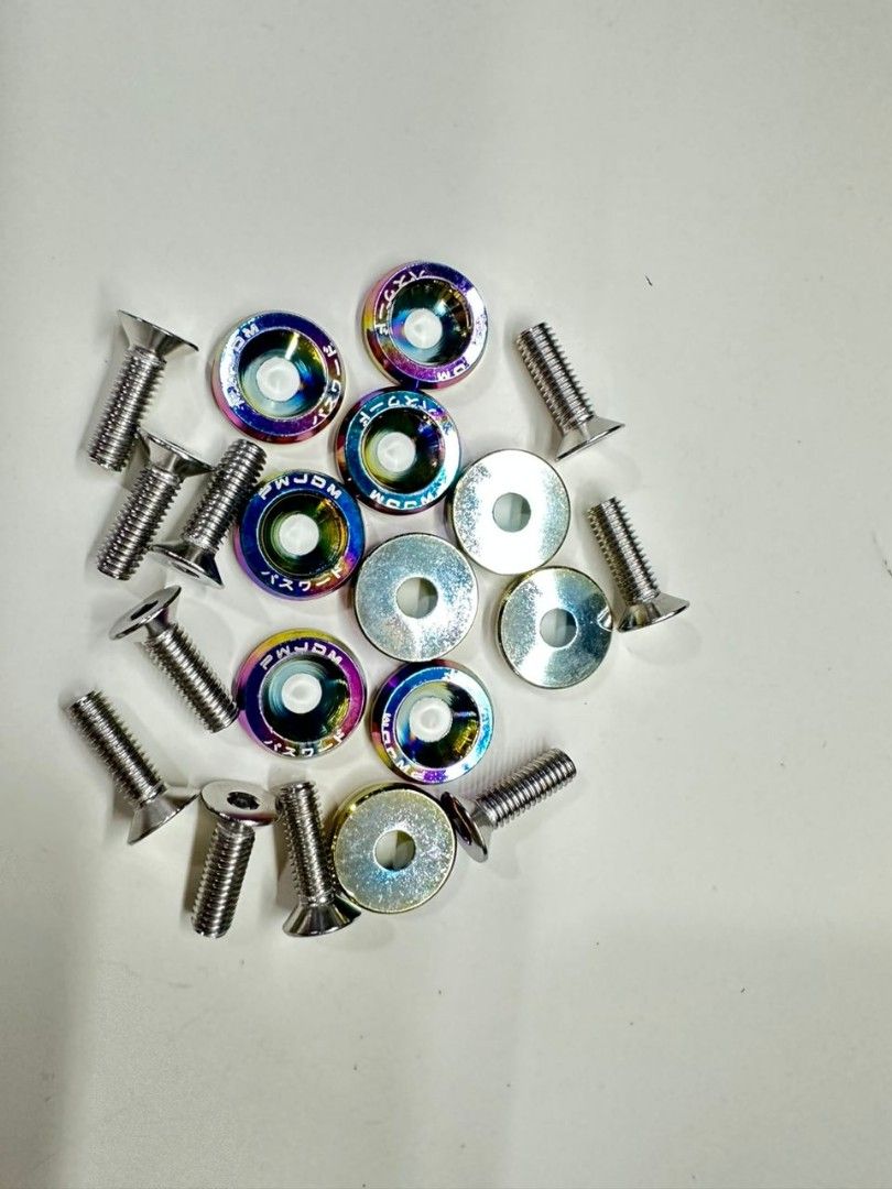 Number Plate Screw [One Set 10pcs], Motorcycles, Motorcycle Accessories ...