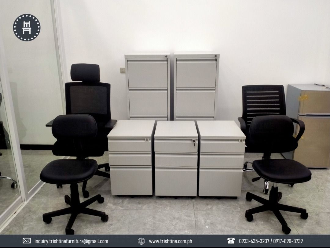 OFFICE TABLE/CHAIR/STEEL FILING CABINET FURNITURE, Furniture & Home ...