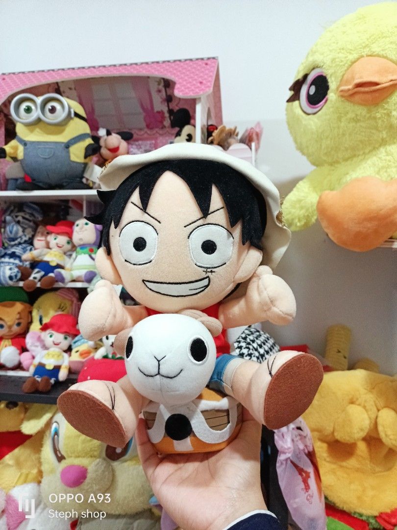 One Piece Luffy DX Going Merry Plush 2004 Banpresto UFO Stuffed Animal ...