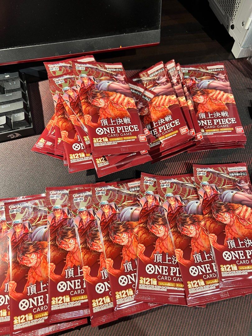 One piece OP02 booster packs, Hobbies & Toys, Toys & Games on Carousell