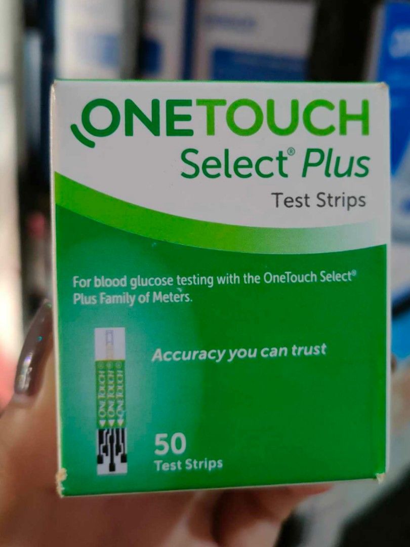 One Touch Select Plus Strips (50 strips), Health & Nutrition, Health ...