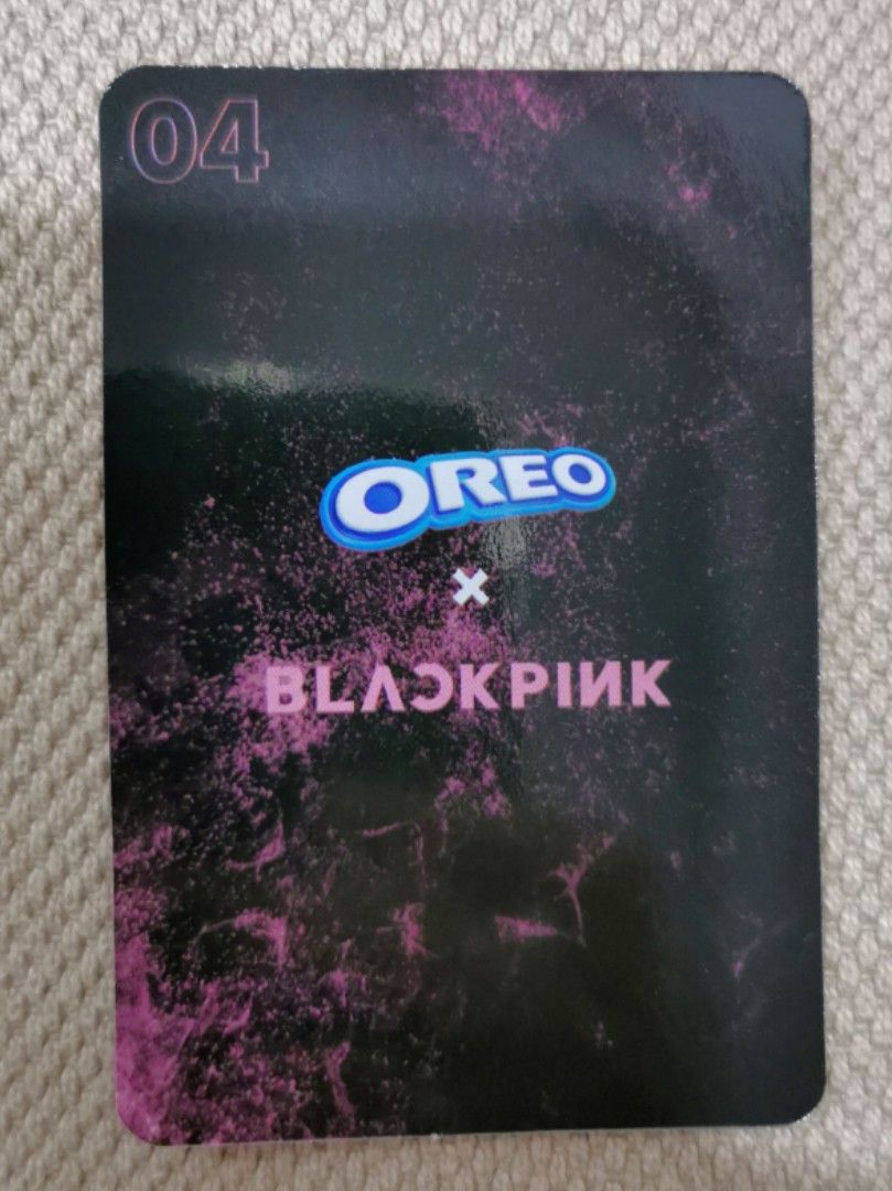 Oreo BlackPink Rose Photo Card, Hobbies & Toys, Memorabilia ...