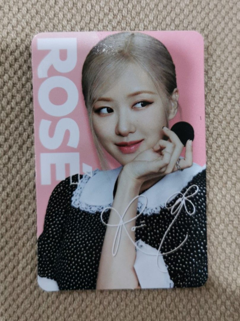 Oreo BlackPink Rose Photo Card, Hobbies & Toys, Memorabilia ...