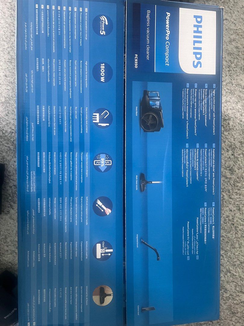 Philips power pro Compact (Power cyclone Technology 5), TV & Home ...