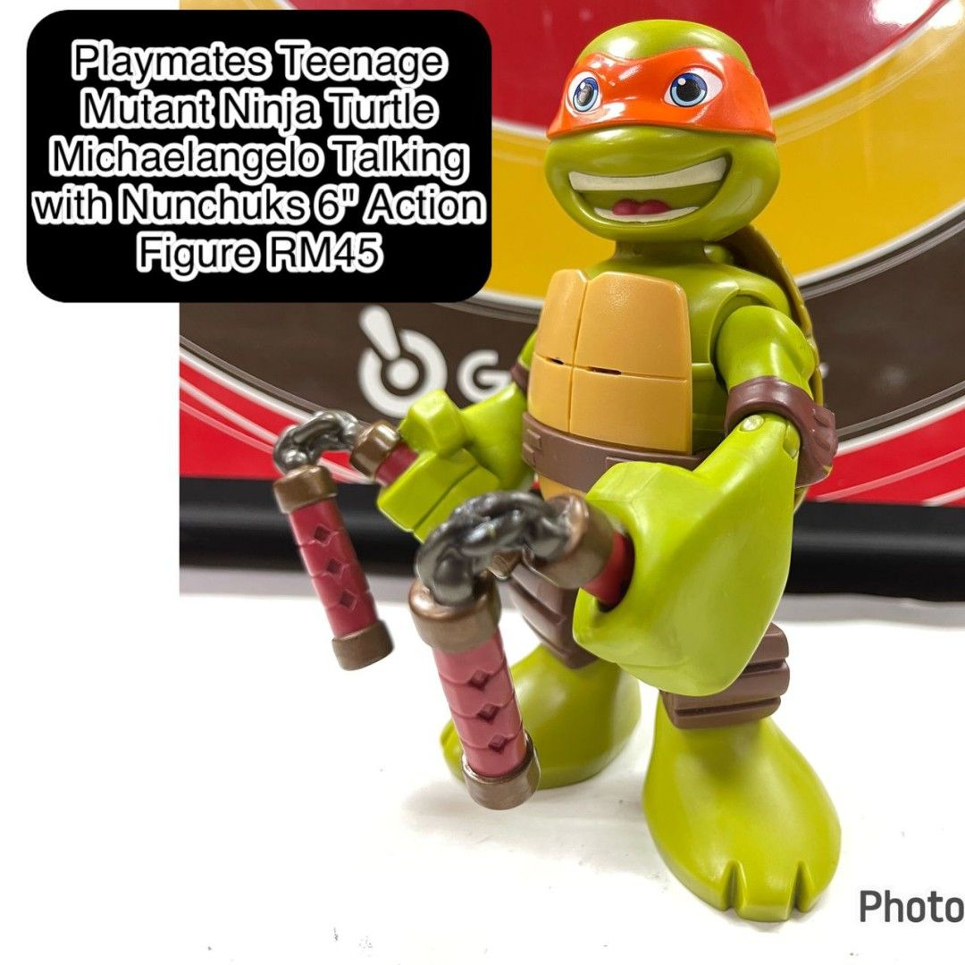 Playmate TMNT Talking Michaelangelo, Hobbies & Toys, Toys & Games on ...