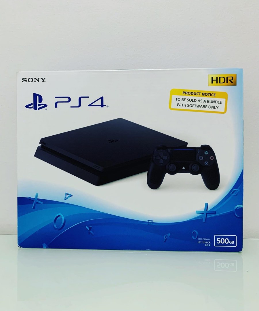 Playstation 4 Slim / PS4 Slim Console (Jet Black), Video Gaming, Video ...