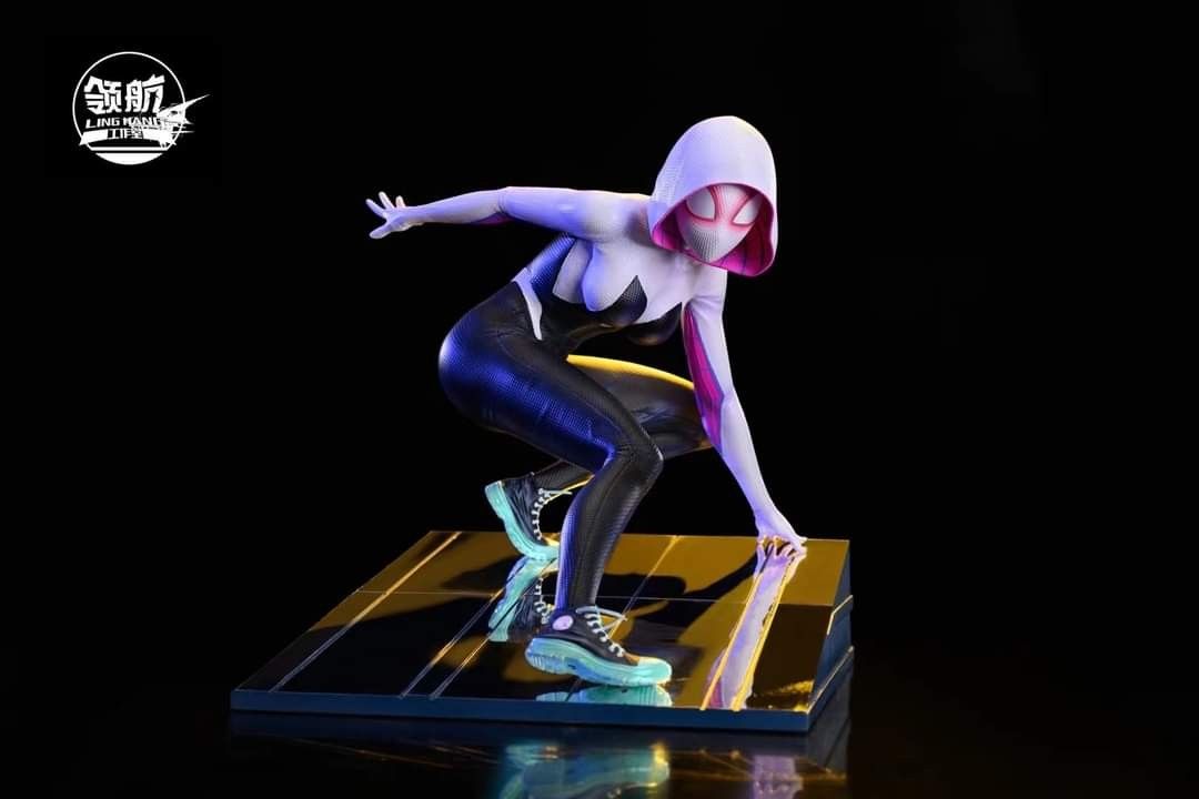 [PO] LH STUDIO Spiderman Spiderverse Spider Gwen Stacy Statue, Hobbies ...