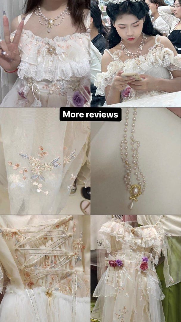 PO Lolita style floral dress . Prom , cosplay , birthday ,bridal, Women ...